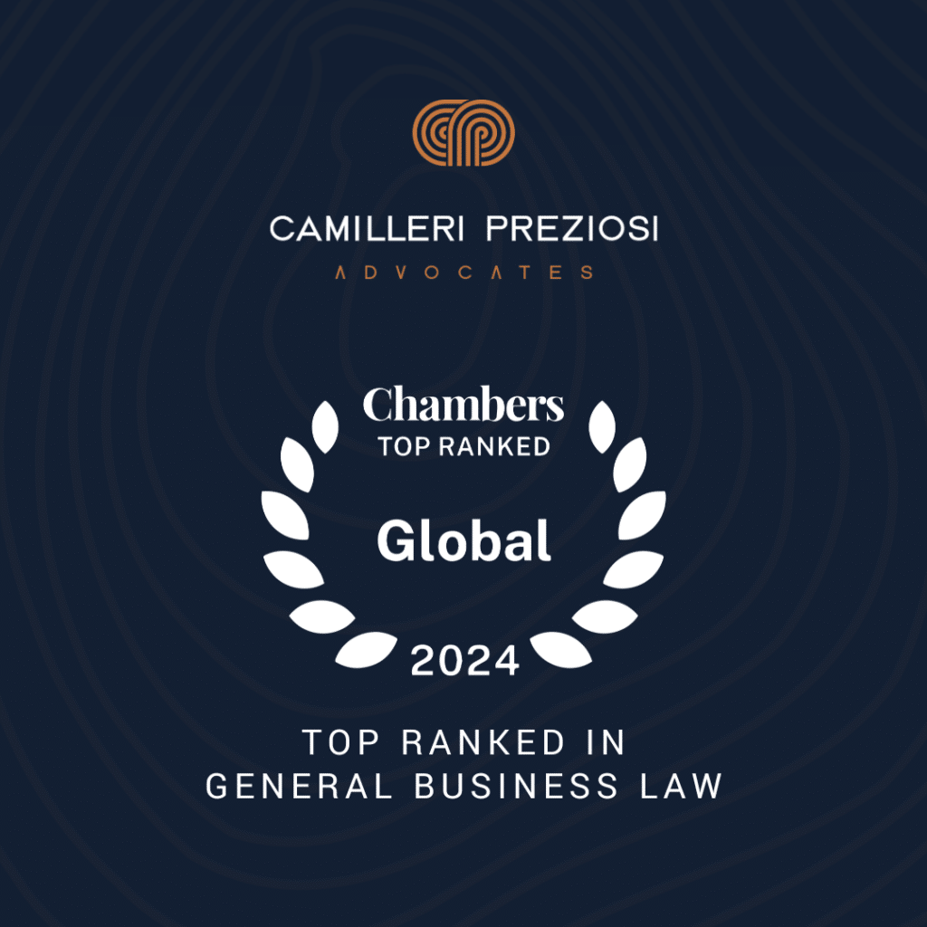 Camilleri Preziosi Top Ranked by Chambers Global Guide 2024