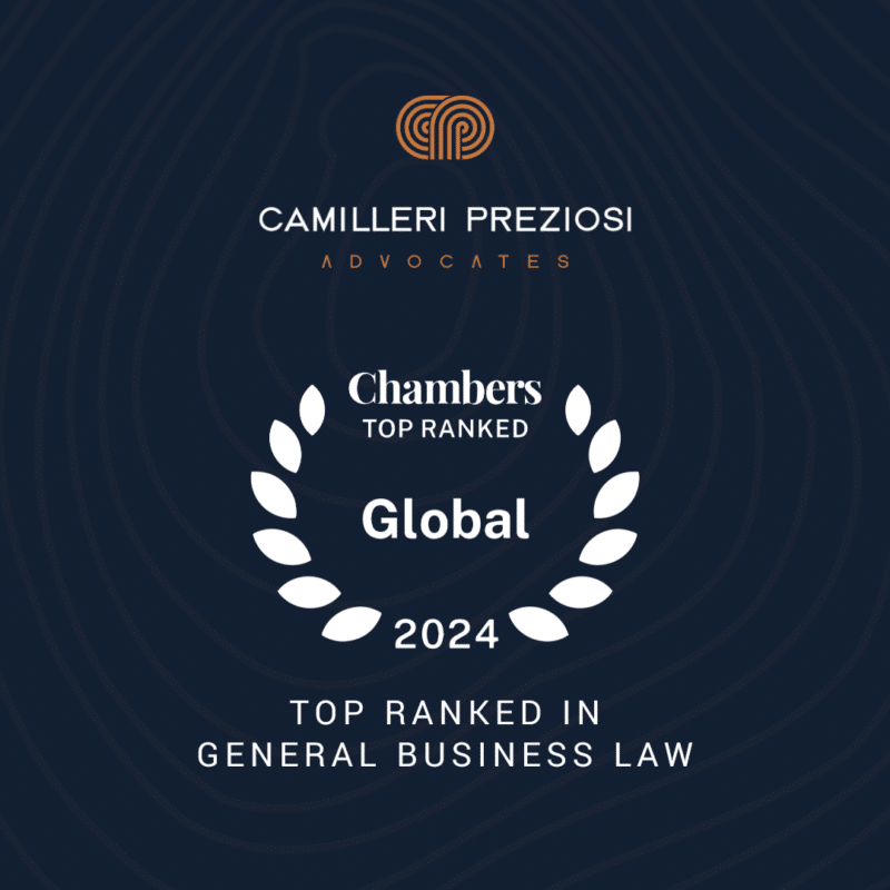 Camilleri Preziosi Top Ranked by Chambers Global Guide 2024